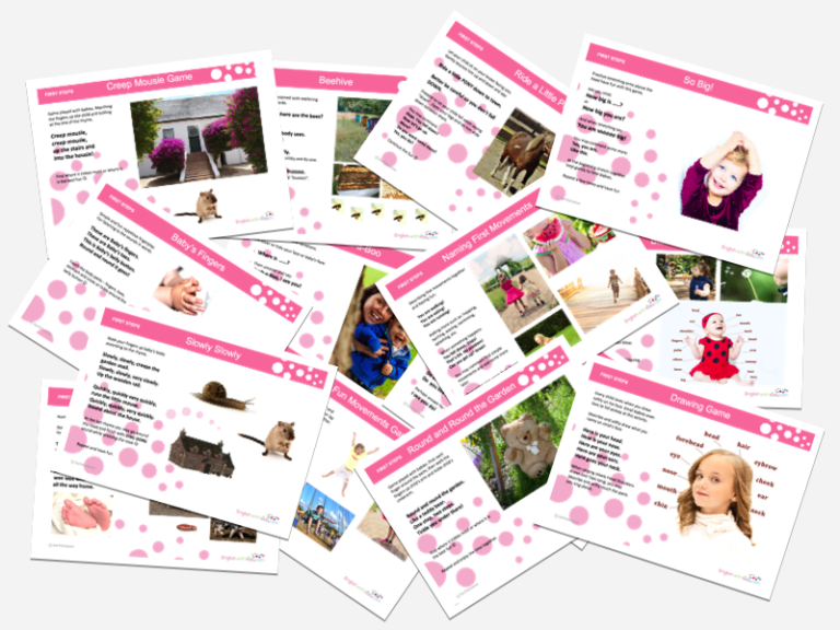 First steps cards | English With Kids